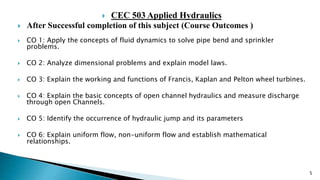 Applied Hydraulics Introduction | PPTX