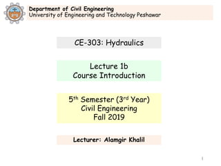 Hydraulics Introduction and open channel | PDF