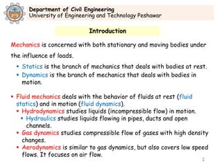 Hydraulics Introduction and open channel | PDF