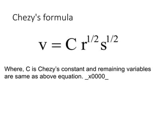 Hydraulics of sewers | PPT