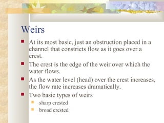 Hydraulics of structures | PPT