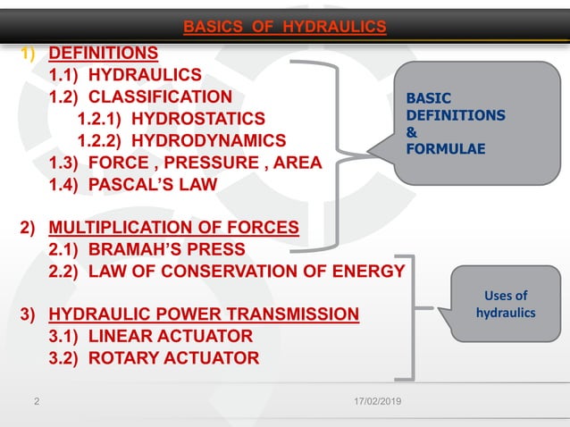 Basic Hydraulics | PPTX