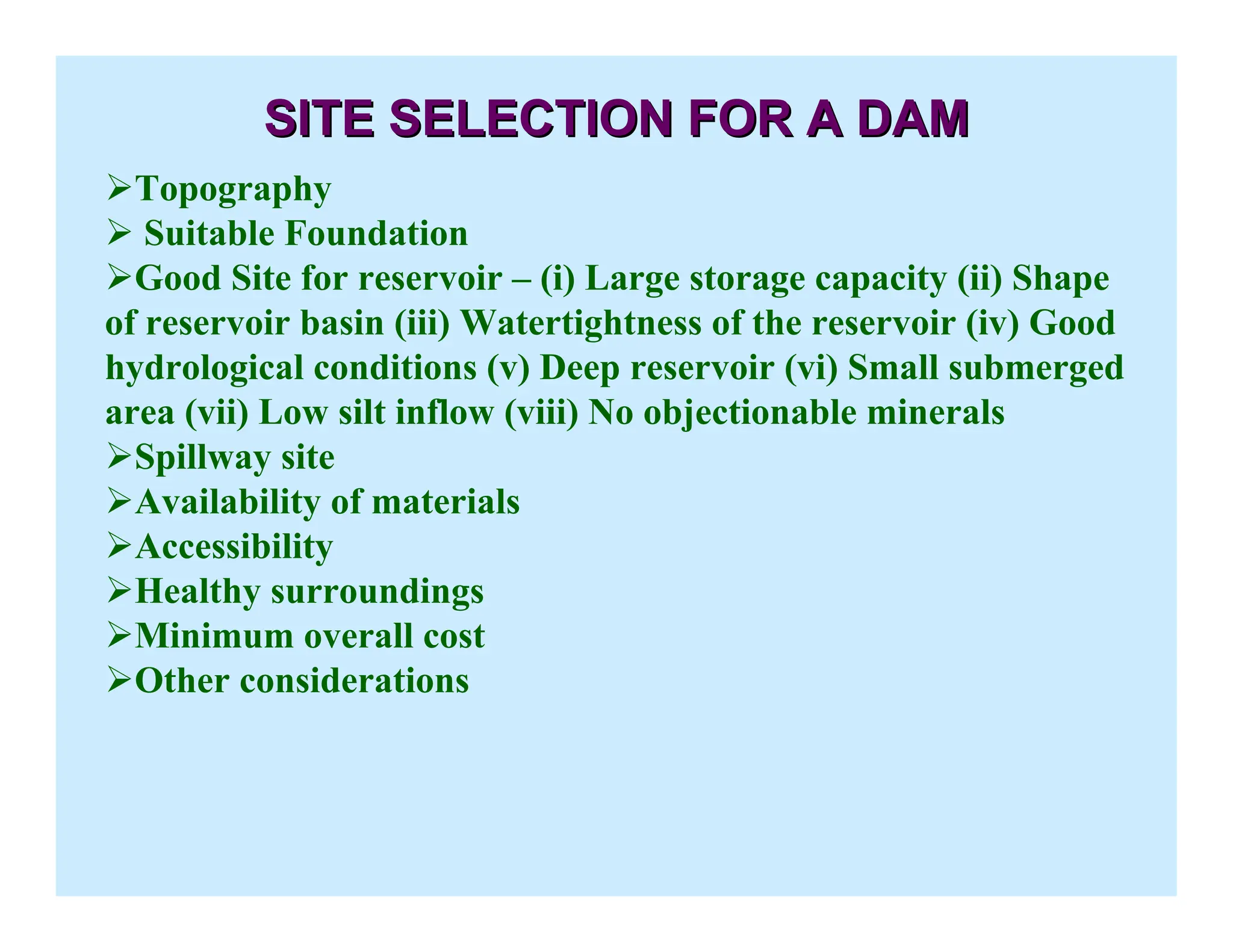 Hydraulics Structures-Dams selection.pdf