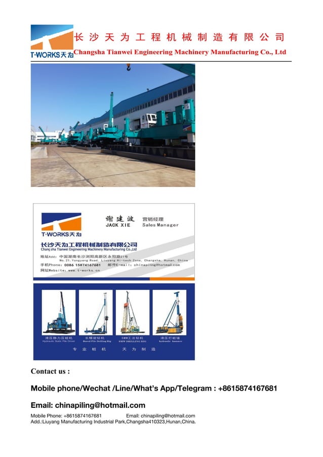 hydraulic static pile driver.pdf | Manufacturing Industry | Industries