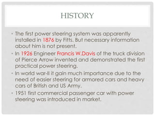 Hydraulic steering | PPTX