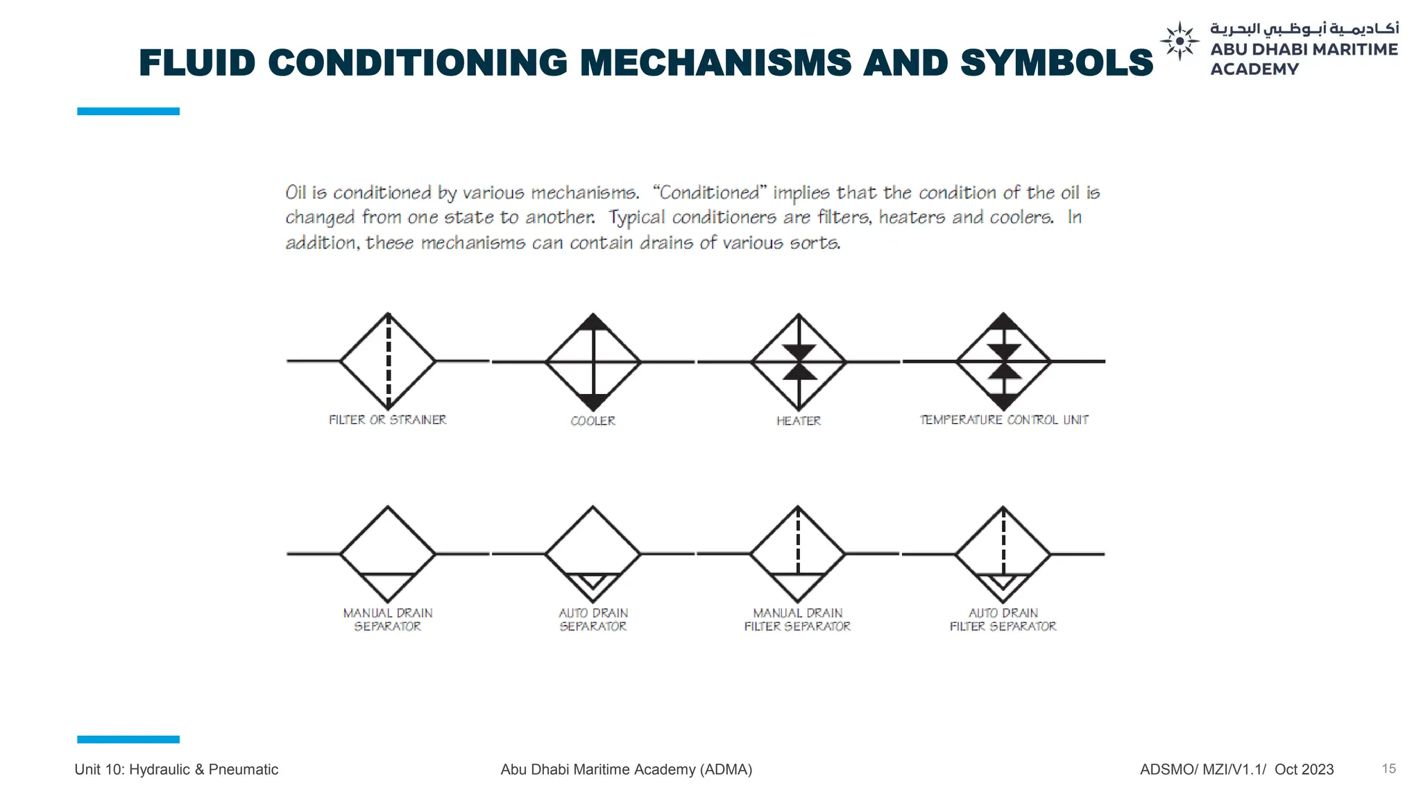 Hydraulic symbols for Marine Engineering | PDF
