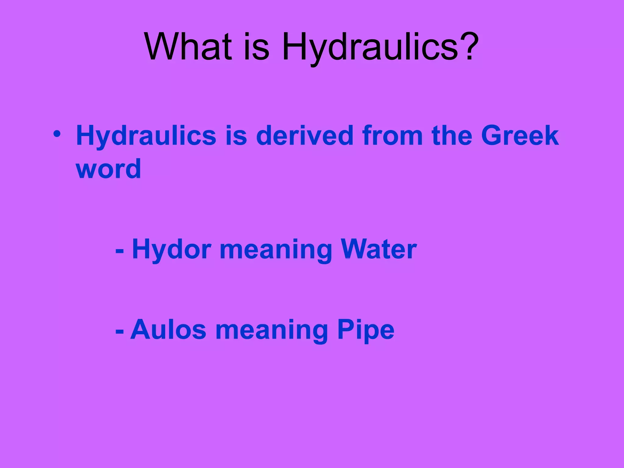 Hydraulic System of Aircrafts | PPT