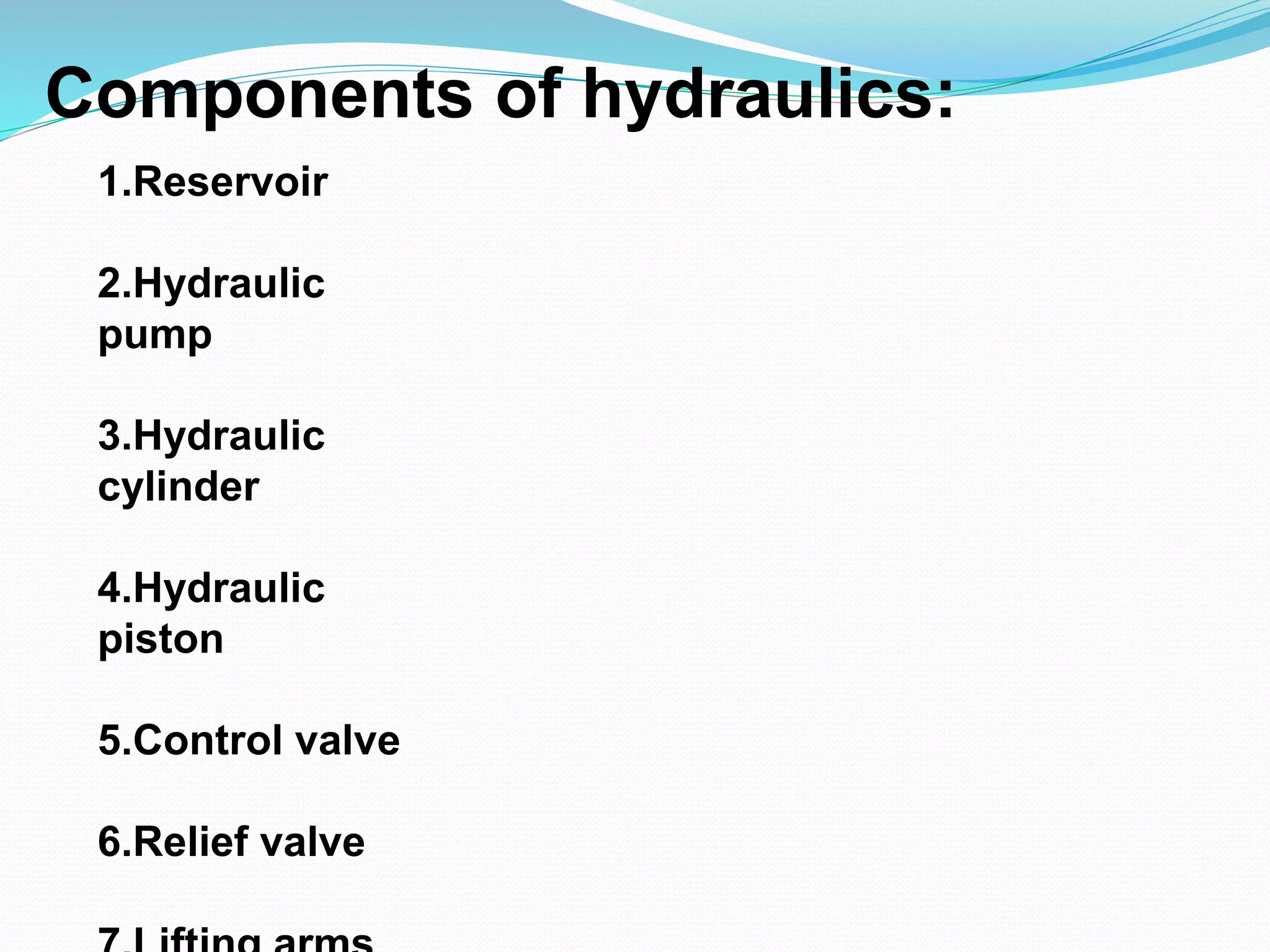 Hydraulic system | PPTX