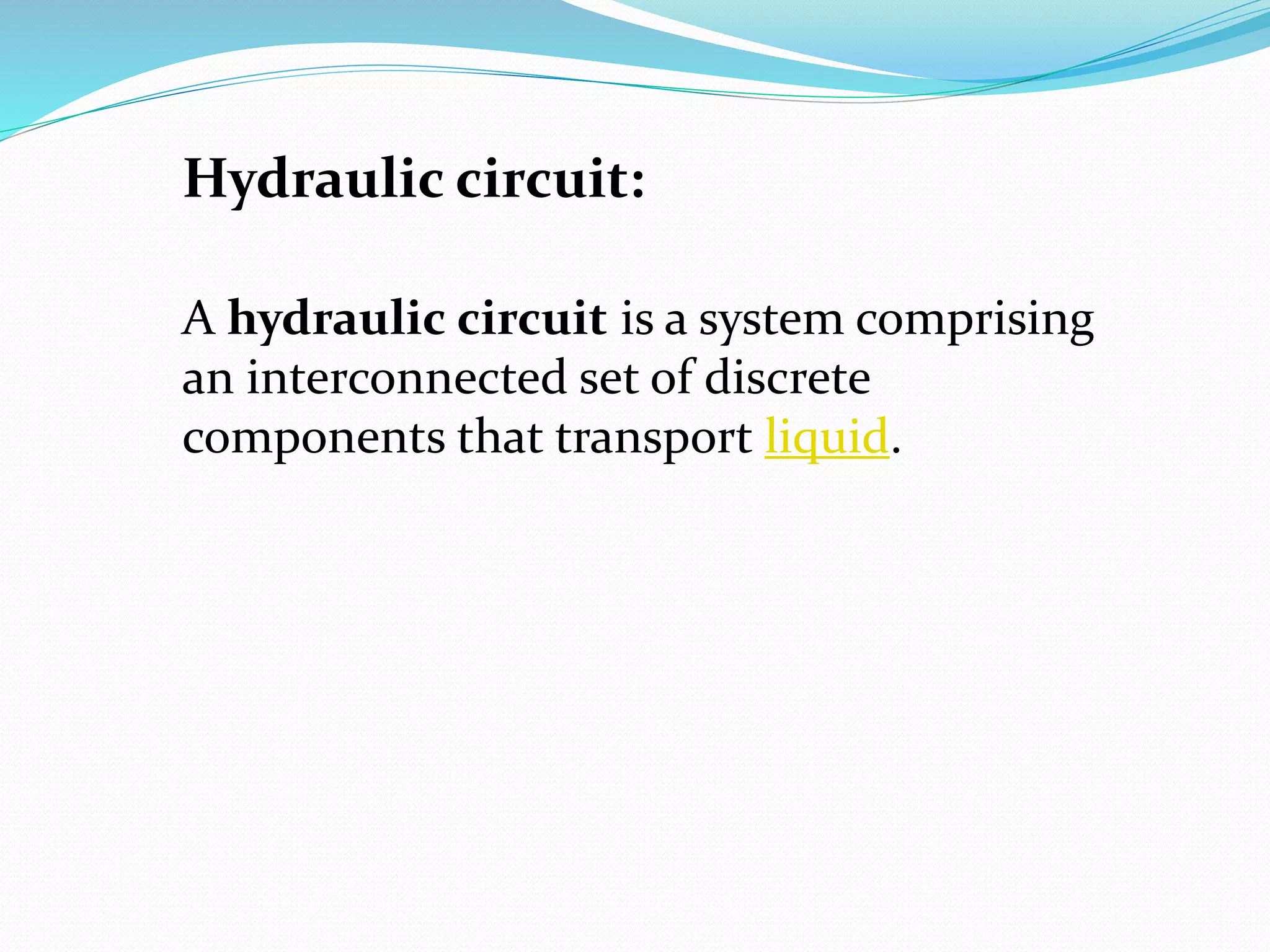 Hydraulic system | PPTX