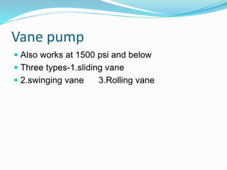 Hydraulic system | PPTX