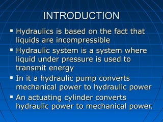 Hydraulic system | PPT