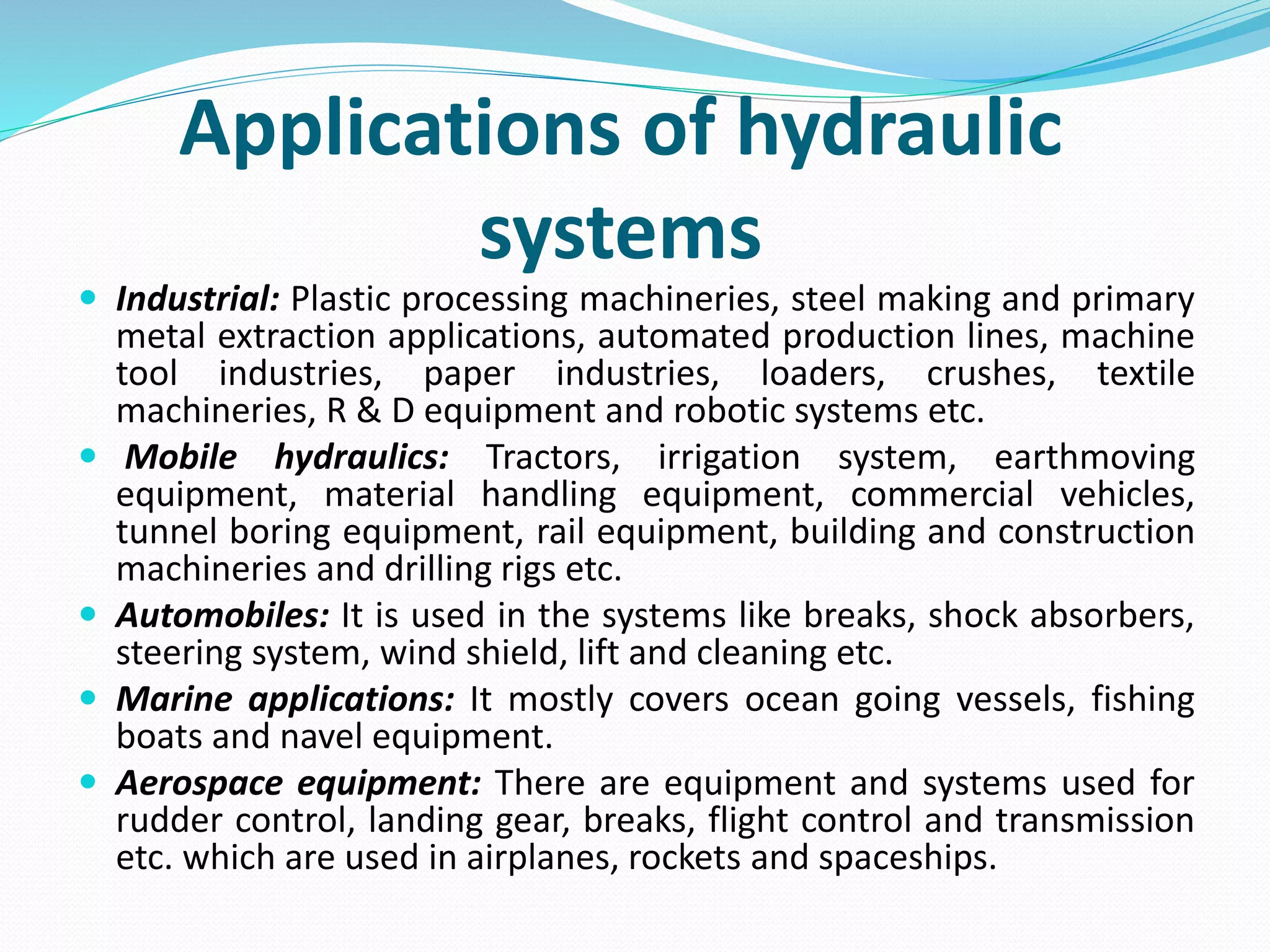 Hydraulic system | PPTX