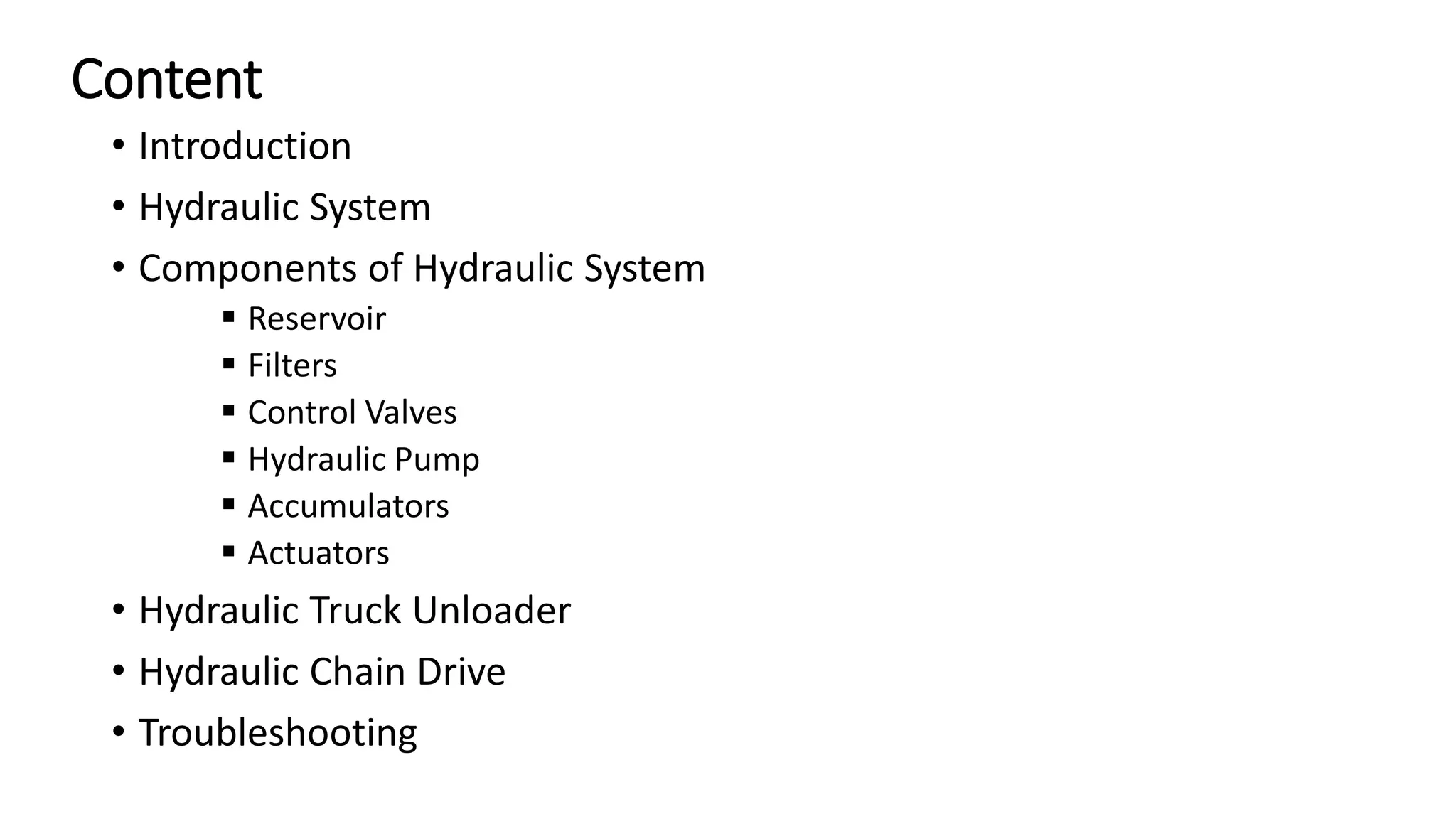 Hydraulic system | PDF