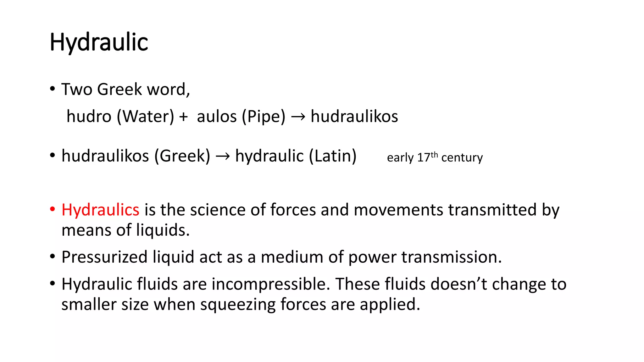 Hydraulic system | PDF