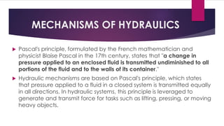 HYDRAULIC SYSTEM.pdf for machines and mechanics | PDF