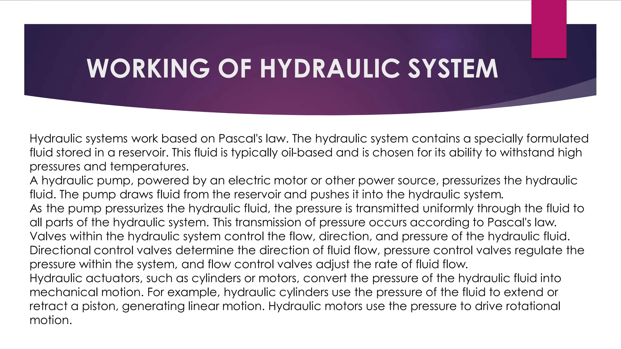 HYDRAULIC SYSTEM.pdf of machine and mechanics | PDF