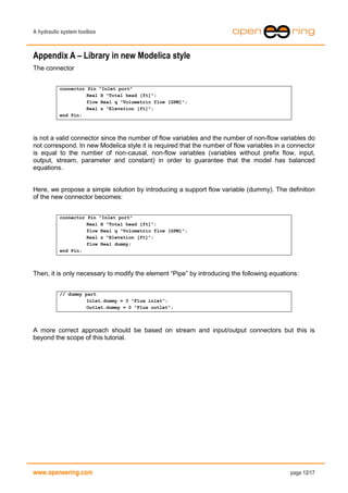 Hydraulic Scilab toolbox for water distribution systems | PDF