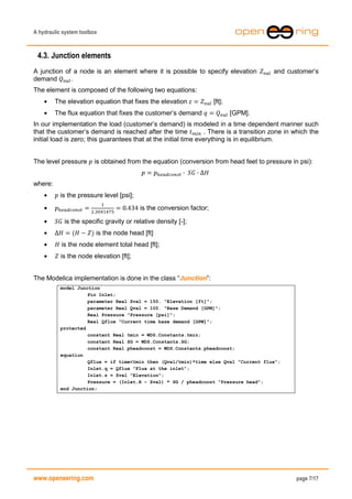Hydraulic Scilab toolbox for water distribution systems | PDF