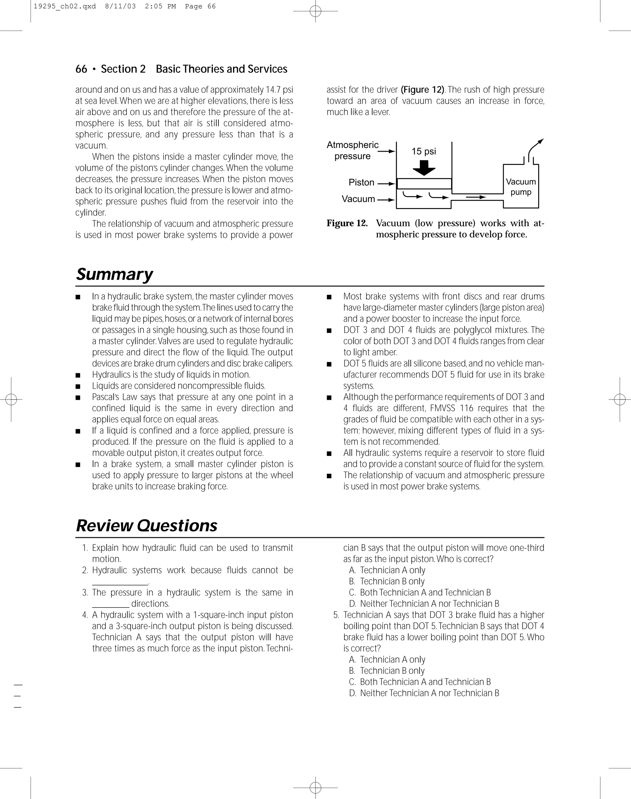 Hydraulic system theory | PDF