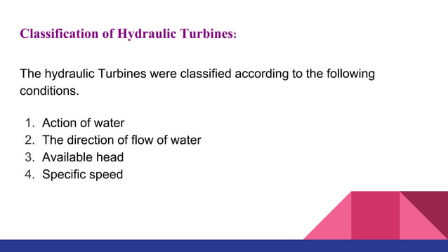 Hydraulic Turbines-Classification,Impulse and Reaction Turbine, Layout ...