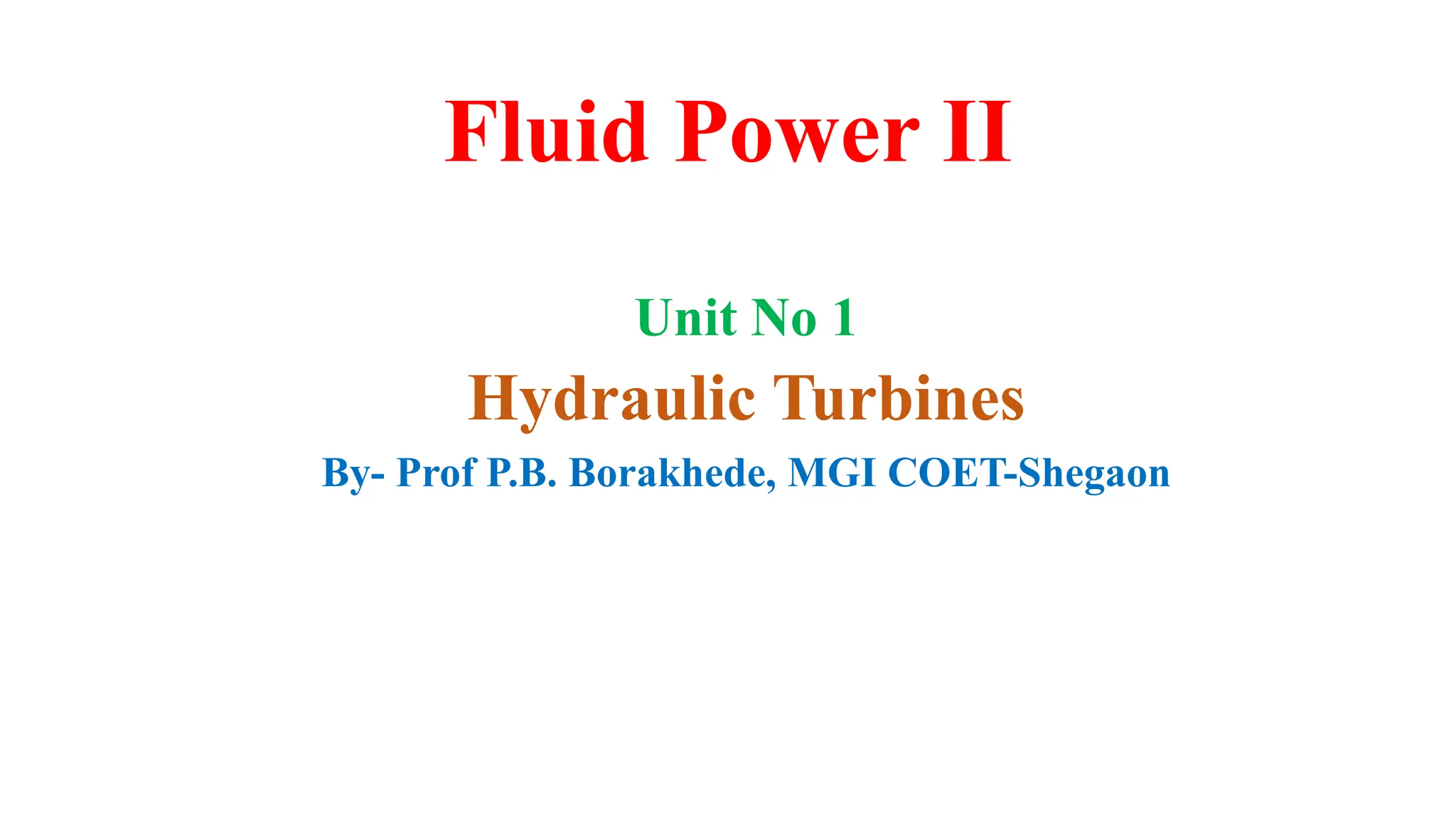 Classification and details of Hydraulic Turbines.pptx