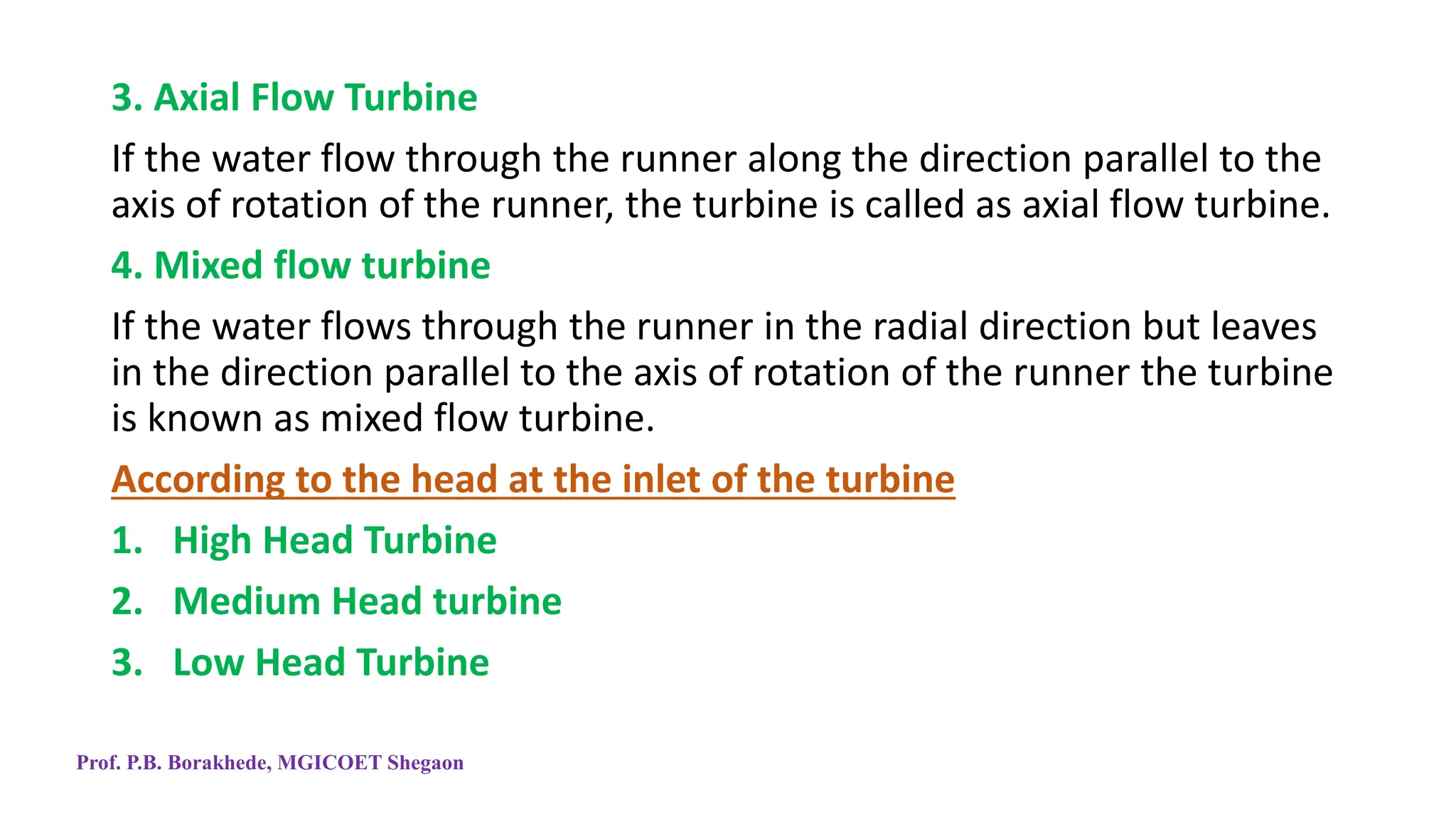 Classification and details of Hydraulic Turbines.pptx