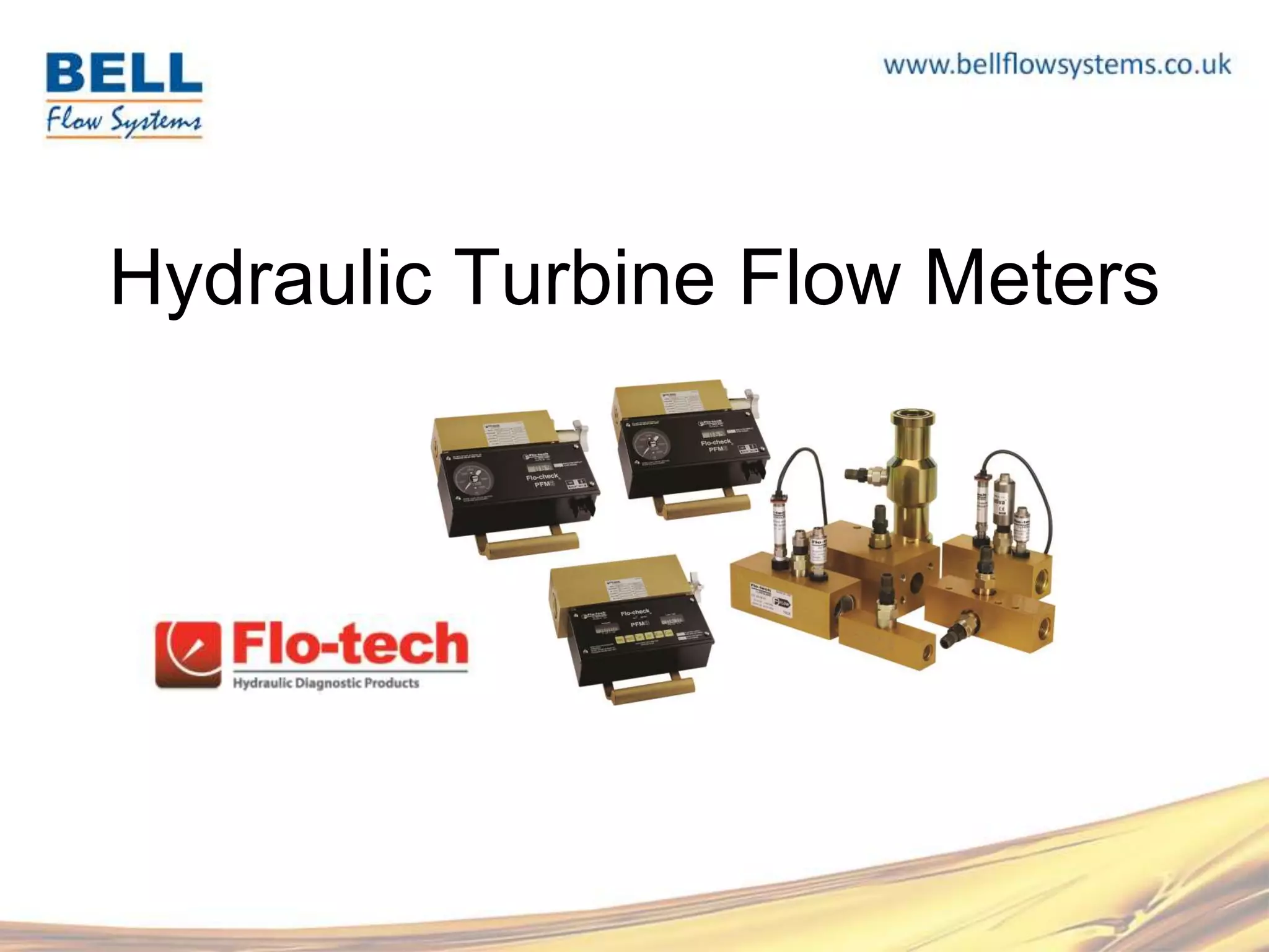 Hydraulic Turbine Flow Meters (flo-tech) | PPTX