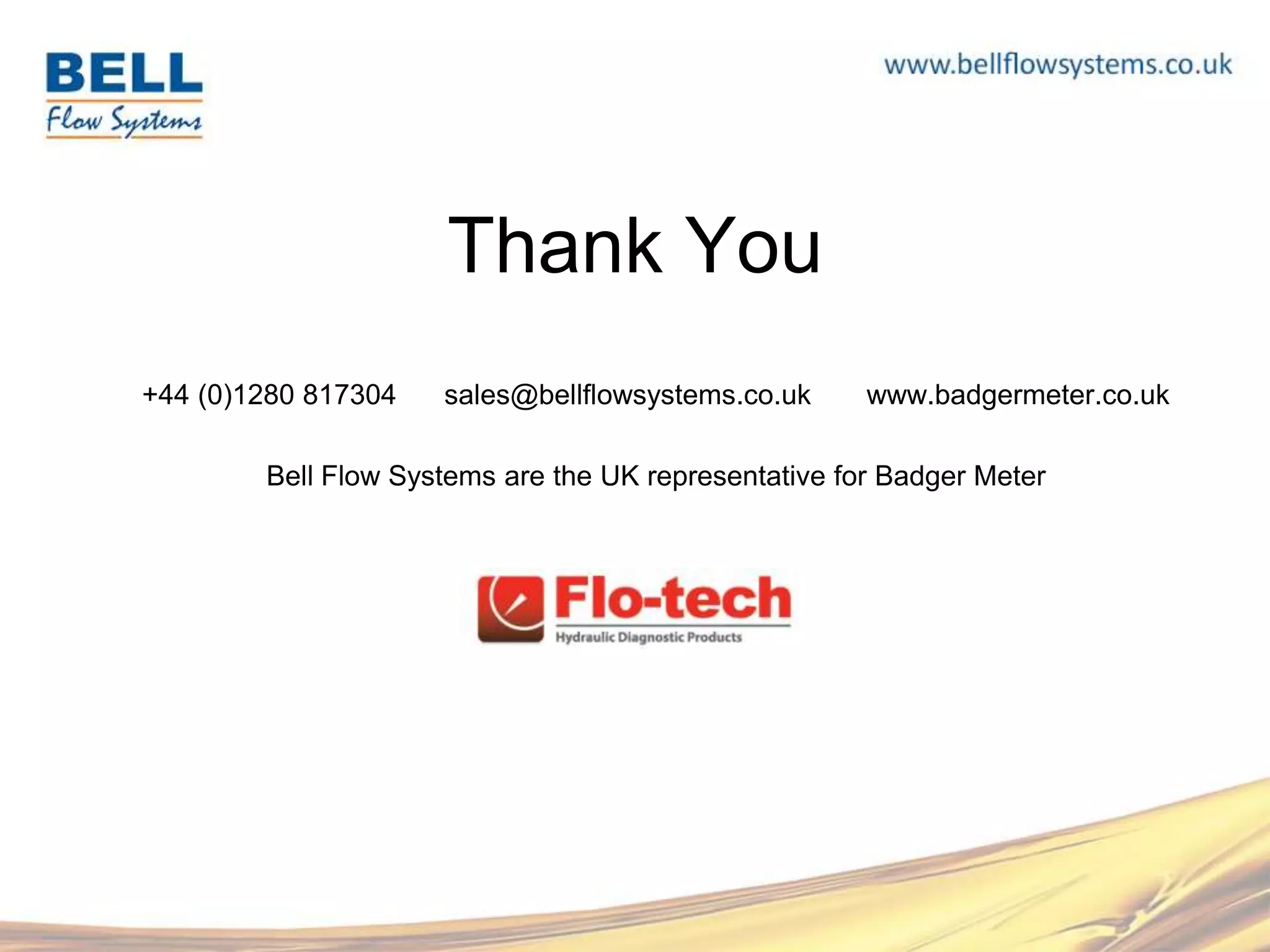 Hydraulic Turbine Flow Meters (flo-tech) | PPTX