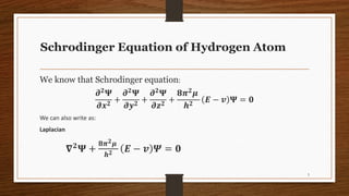 Schrodinger Equation of Hydrogen Atom | PDF