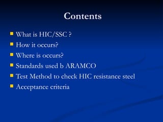 Hydrogen Induced Cracking | PPT