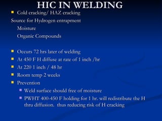 Hydrogen Induced Cracking | PPT