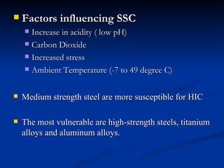 Hydrogen Induced Cracking | PPT