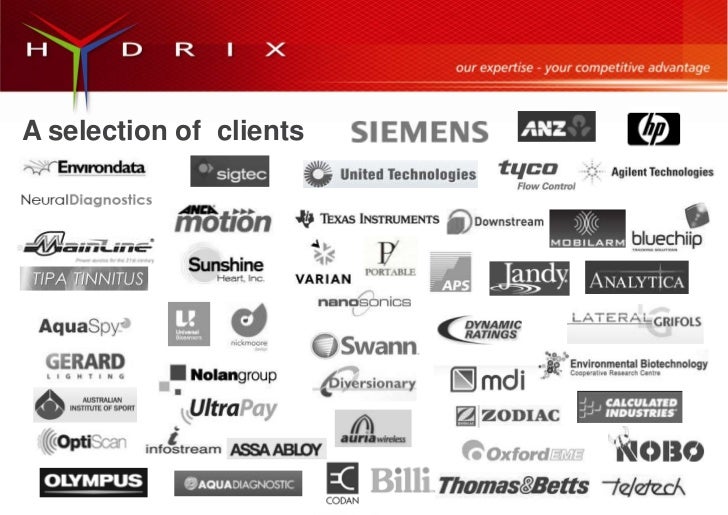 Hydrix Services & Capability Overview 2012