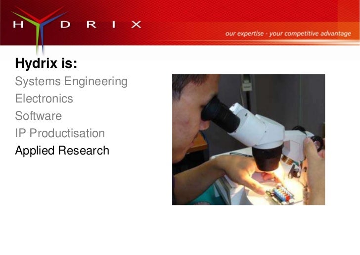 Hydrix Services & Capability Overview 2012