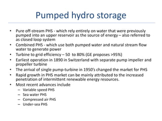 Pumped hydro storage | PPTX