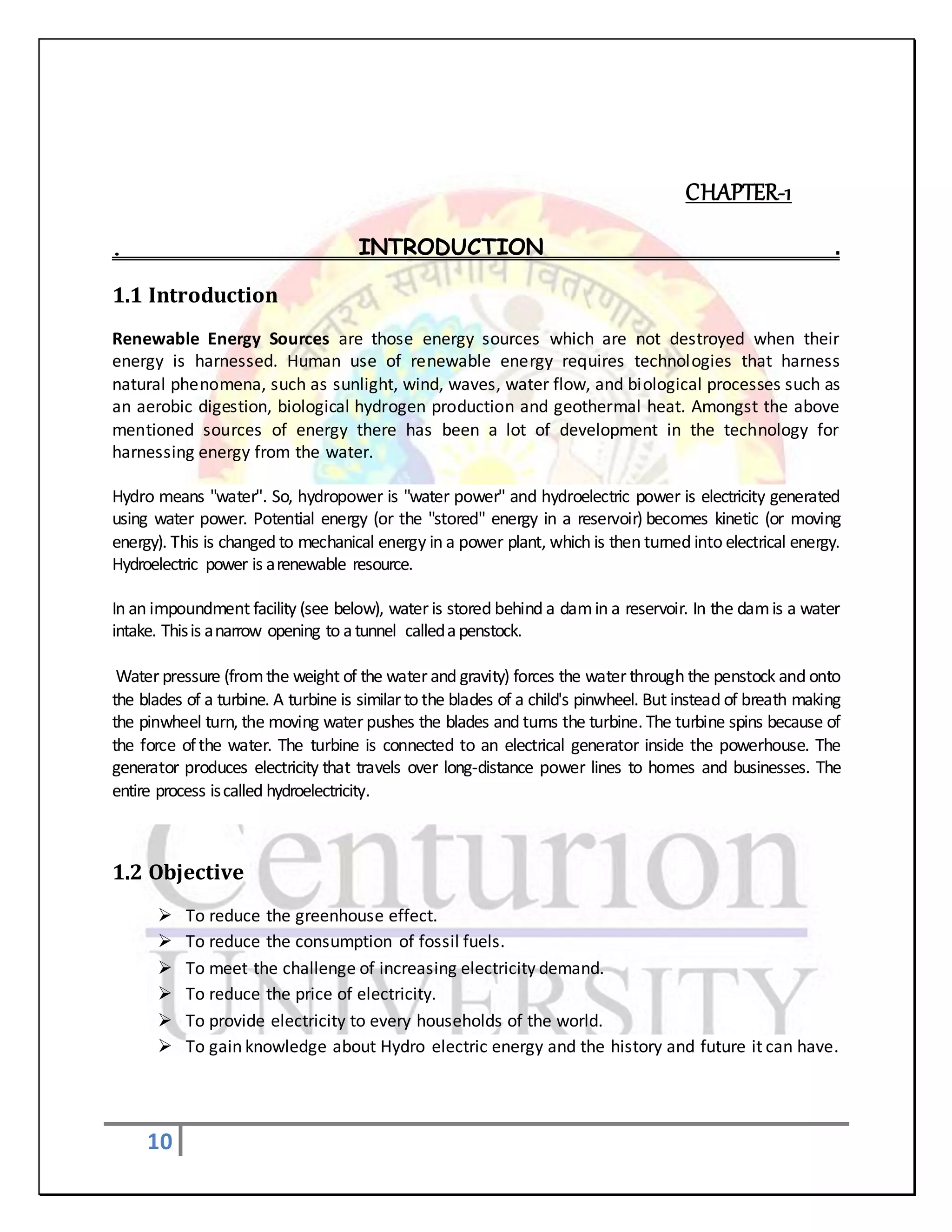 Thesis on Hydro Power Plant | DOCX