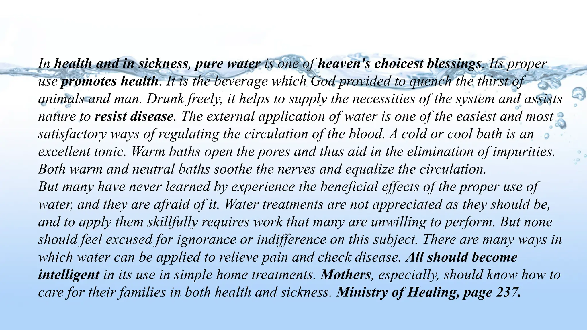 Hydrotherapy Using water externally for treatment.pptx