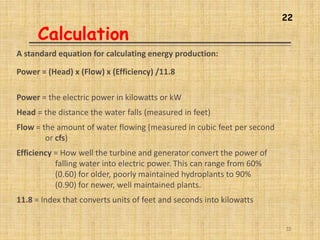 Hydro electric power plant | PPT