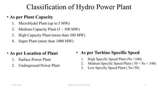 Hydro electric power plant | PPTX