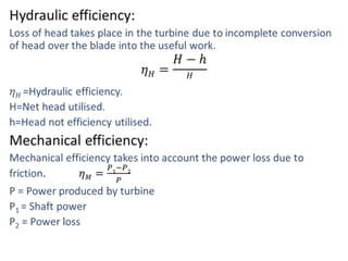 Hydroelectric Power Turbine Efficiency