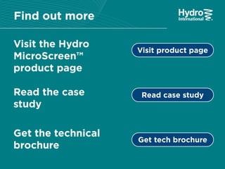 Hydro MicroScreen™ vs Primary Settling Tanks | PDF