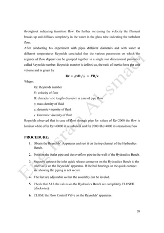 Hydro-lab--manual( Fluid Mechanics ) 2019-2020.pdf