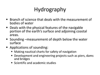 Hydrography Midterm Reviewer | PPTX