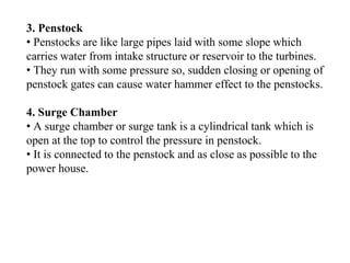 Introdution of Hydropower plant and its component | PPTX