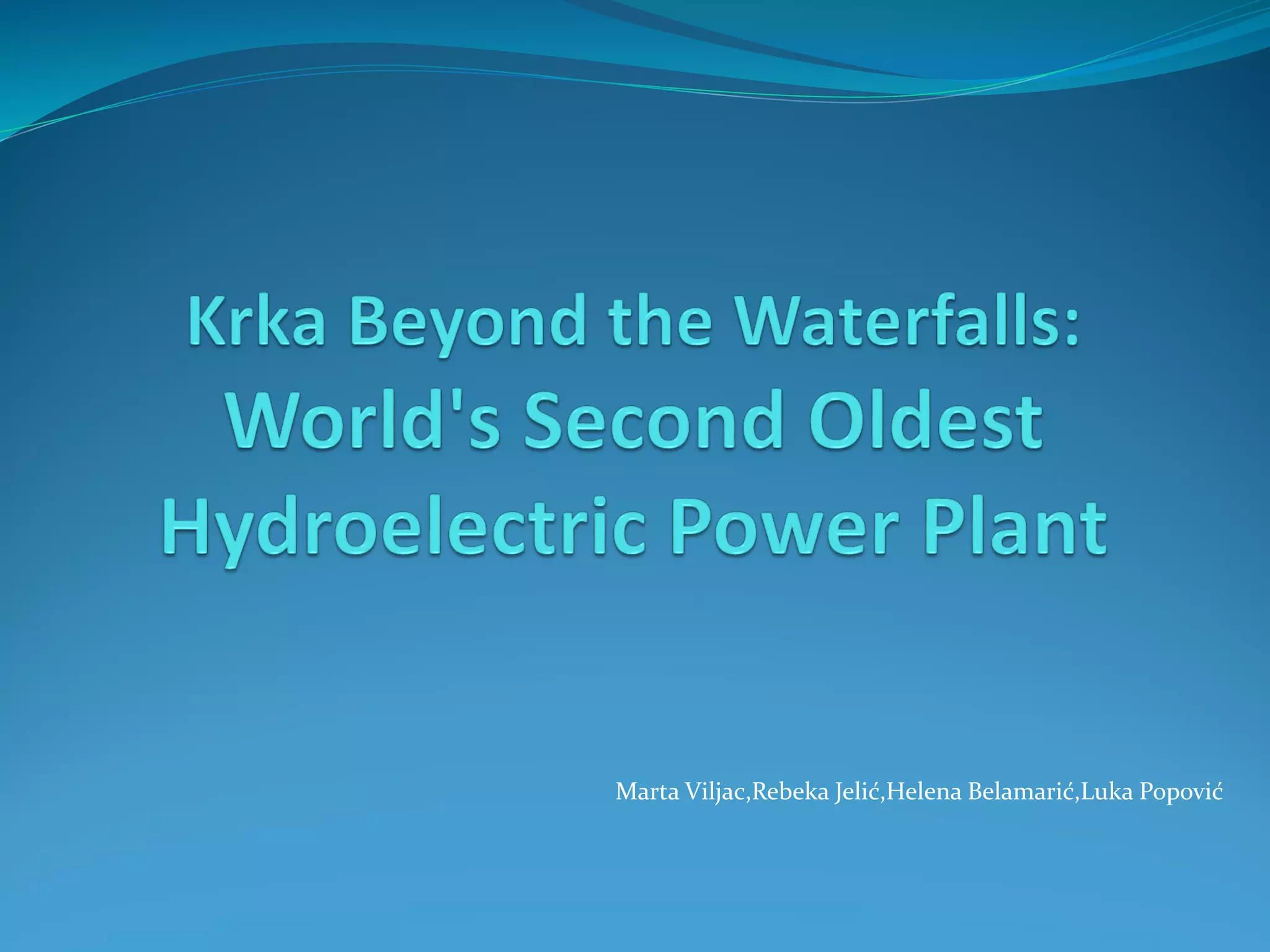 Hydro power-krka (1) (1) | PPT | Free Download