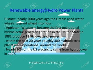 Hydro power-plant(Presenttation) | PPTX
