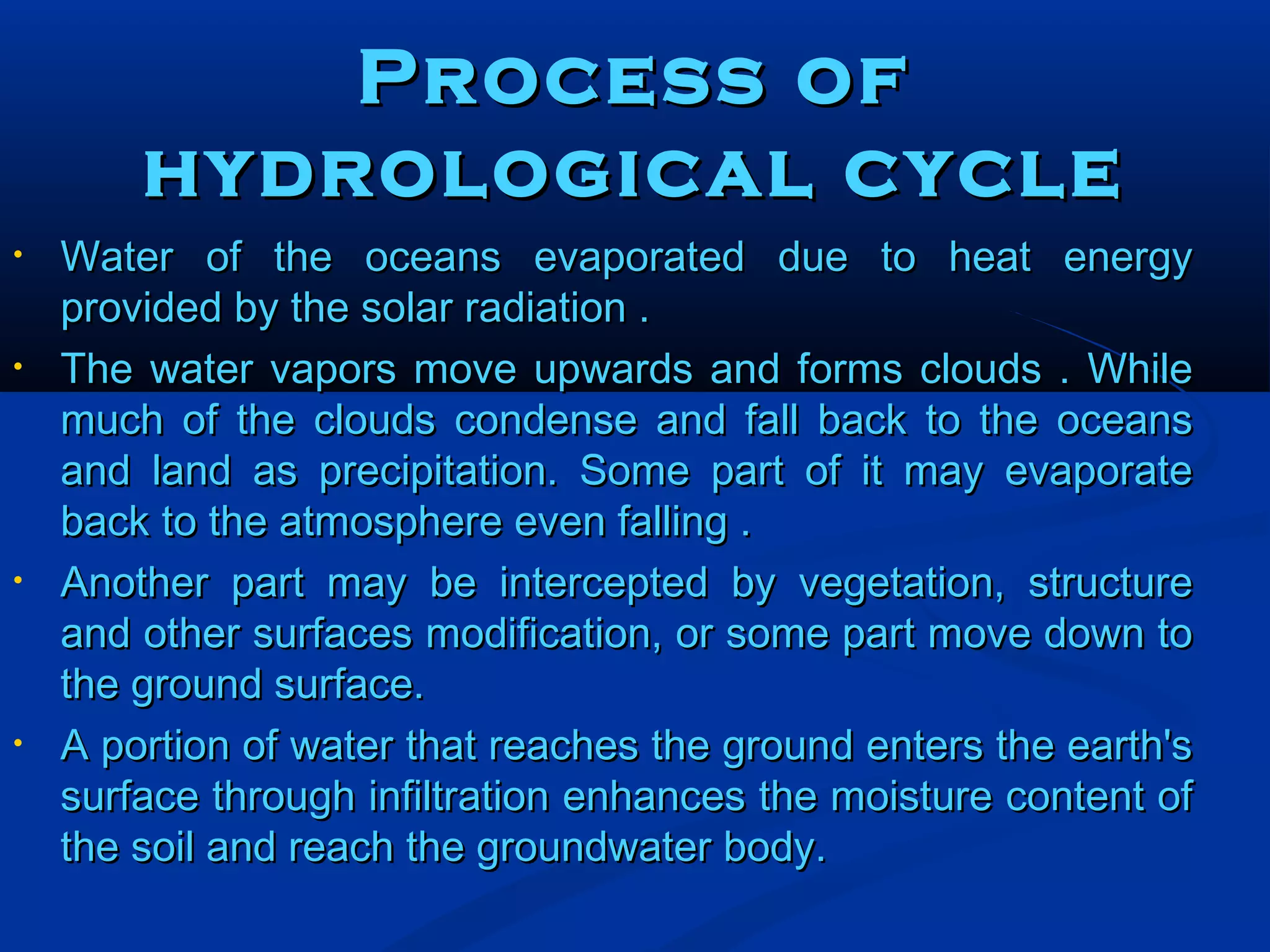 The hydrologic cycle and water resource of world | PPT