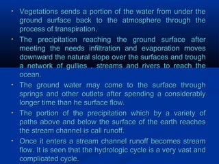 The hydrologic cycle and water resource of world | PPT