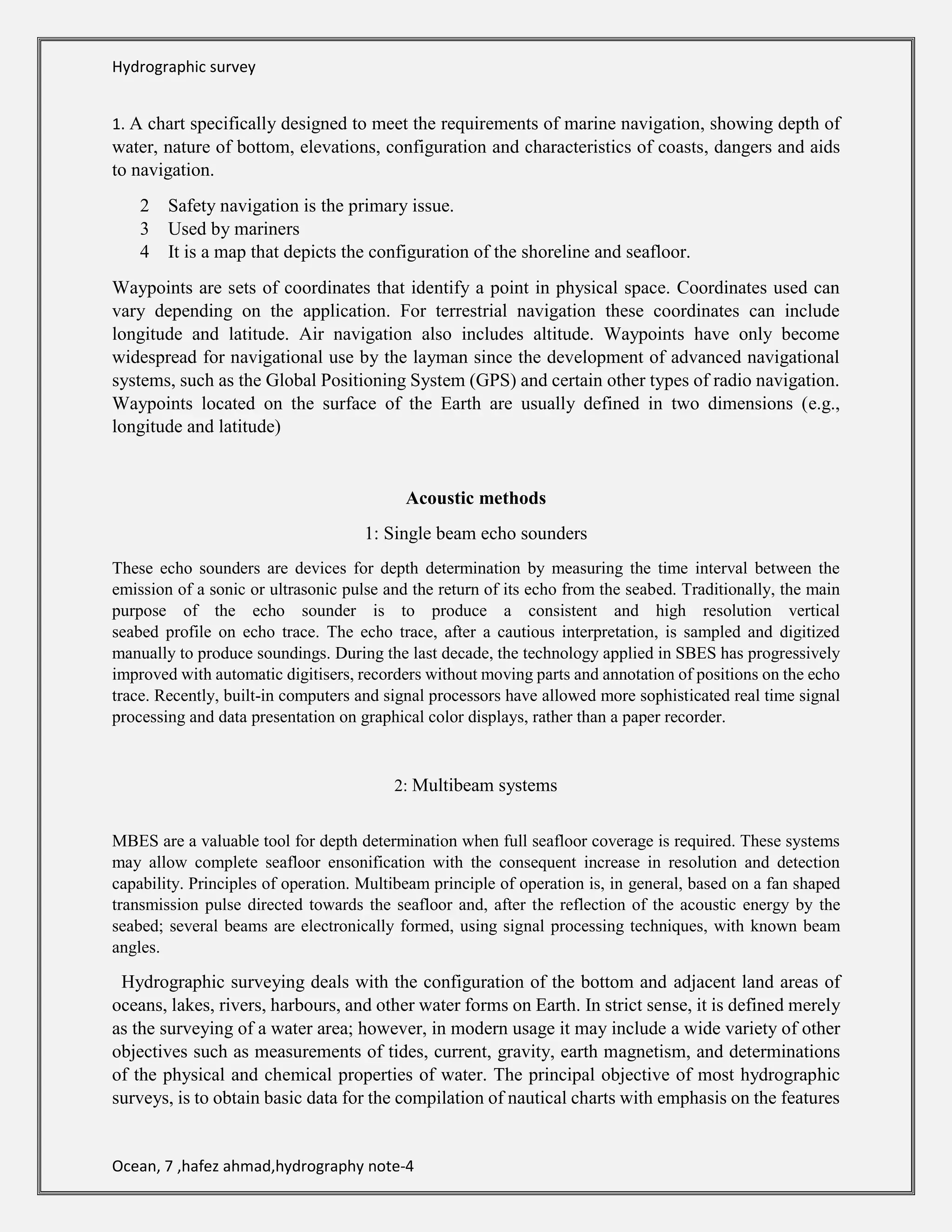 Hydrography documents | PDF