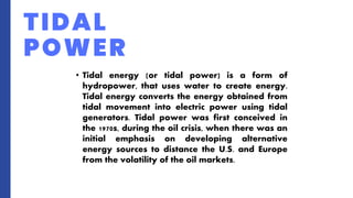 Hydro and Tidal Power.pptx